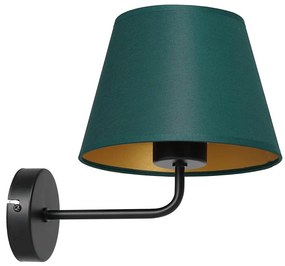 Nástěnná lampa ARDEN 1xE27/60W/230V zelená/zlatá