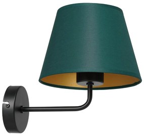 Luminex Nástěnná lampa ARDEN 1xE27/60W/230V zelená/zlatá LU3557