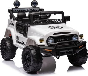 LEAN CARS Elektrické autíčko Toyota FJ 4x4 bílé