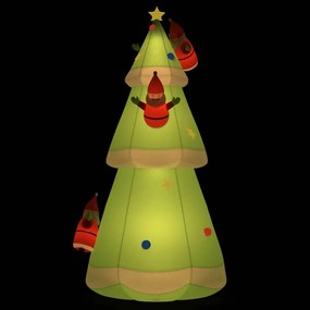 345295 vidaXL Nafukovací vánoční stromek s LED diodami 500 cm