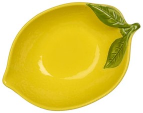 Žlutá keramická miska ve tvaru citronu L – 225 ml