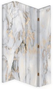 Ozdobný paraván Zlatý mramorový kámen - 145x170 cm, čtyřdílný, klasický paraván