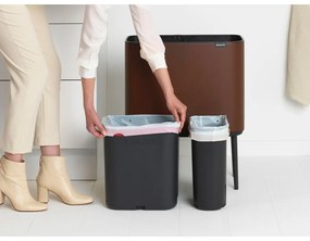 Brabantia BO Touch Bin 11+23L minerální hnědá