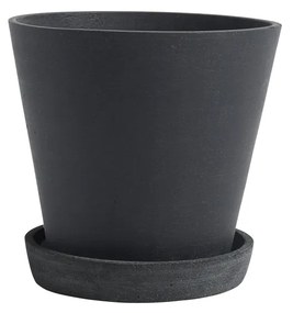 Květináč Flowerpot s podmiskou Black L HAY