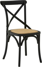 Černá jídelní židle z dubového dřeva Lyon – Premier Housewares