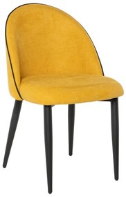 OnaDnes -20% Žlutá čalouněná jídelní židle Somcasa Sloane