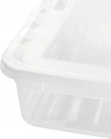 Keeeper Úložný box s víkem (má 2 funkce) BEA Clearbox 1,7L, 19,5 x 16,5 x 8,5 cm