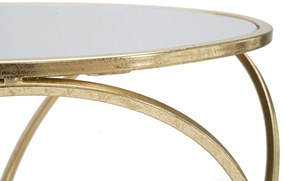 Odkládací stolek Mauro Ferretti Onimo L 42x61 cm, zlatá/stříbrná