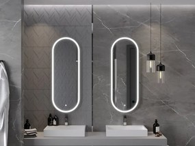 Mexen Bono koupelnové zrcadlo s podsvícením 45 x 120 cm, LED 6000K, protimlhové - 9816-045-120-611-00