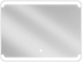 Mexen Nida, LED koupelnové zrcadlo s podsvícením 80x60 cm, 6000K, ochrana proti zamlžování, 9806-080-060-611-00