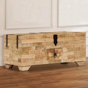 Konferenční stolek masivní mangovníkové dřevo 80 x 40 x 35 cm 247327
