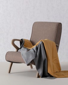 Deka Cotton Cloud 150x200cm  Mustard&amp;Grey