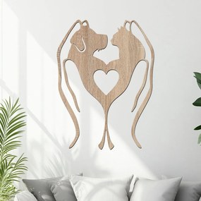 dřevo života Dřevěná dekorace Zvířecí vděčnost Zvolte rozměr (cm): 30x40, Zvolte barvu dekoru: Dub Sonoma