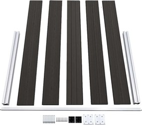 Plotový dílec WPC 180 x 105 cm černý 148975