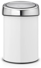 Brabantia Koš na odpad Touch Bin 3l dotykový bílý 364488