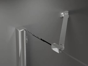 Mexen Velar Duo, sprchový kout s posuvnými dveřmi 100 x 90 cm, 8mm šedé sklo, chromová, 871-100-090-42-01