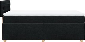 Box spring postel s matrací černá 80 x 200 cm textil 3288816