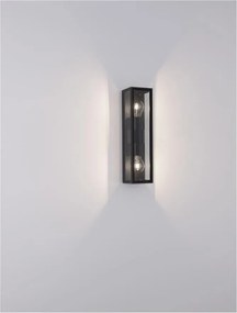 NV 9492442 Venkovní nástěnné svítidlo REGINA antracitový hliník a čiré sklo E27 2x12W 220-240V bez žárovky IP65 - NOVA LUCE