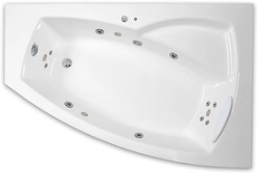 Arttec Thaleila Surf 160 x 105 cm + chromo vana hydromasážní akrylátová pravá PAN04385