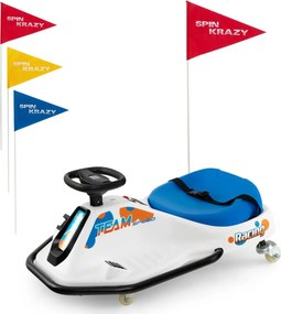 Costway Elektrická motokára pro děti 24 V driftovací auto pro děti s 360° rotací