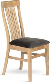Stima Židle TAKUNA dub látka | Sedák: carabu antracite 91,Odstín: dub