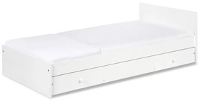 Dětská postel s úložným prostorem KAROLINA,176x95x87, bílá