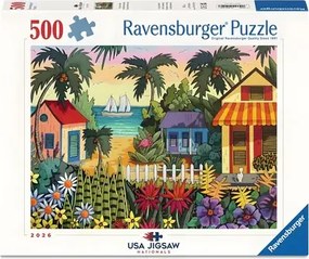 RAVENSBURGER Puzzle Tropická atmosféra / 500 dílků / USA Jigsaw Nation