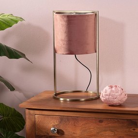 Stolní dekorační lampa Santos Pink&amp;Gold výška 45cm