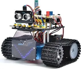 KEYESTUDIO Robotický tank Caterpillar V3.0 / Arduino STEM stavebnice /