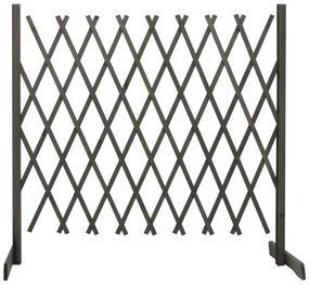 Zahradní trelážový plot šedý 180 x 100 cm masivní jedle 314829