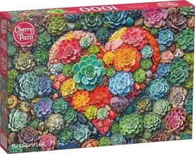 CHERRY PAZZI Puzzle Srdce lásky / 1000 dílků / 70 × 50 cm