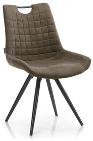 Moderní čalouněná židle s prošíváním Cappuccino ELAFONIS