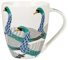 Hrnek z porcelánu Churchill China Geometric Swans, 500 ml