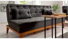 Atelier del Sofa 3-místná pohovka Fuoco - Anthracite, Antracitová