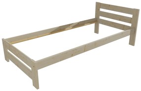 Vomaks Jednolůžková postel VMK005B Rozměr: 80 x 200 cm, Barva: surové dřevo