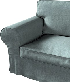 Potah na pohovku IKEA Ektorp 2-místná s lenoškou barva modrá látka pletený vzor