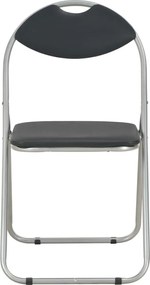 vidaXL Skládací jídelní židle 2 ks umělá kůže [284407] Barva: Bílá