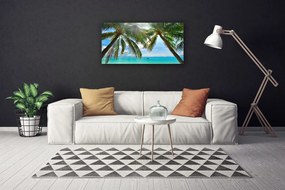 Obraz na plátně Palma Strom Moře Krajina 100x50 cm