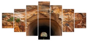 Obraz - tunel ve skále (210x100 cm)