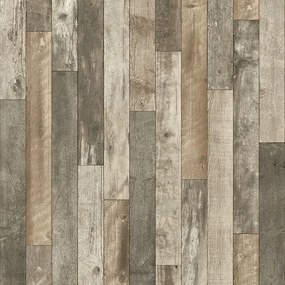 Beaulieu International Group, PVC podlaha - lino Domo 2154, na míru, šíře 2m,3m,4m, hnědá, bez podkladu, koupelna