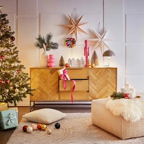 Butlers X-MAS Věnec ze skleněných vánočních koulí 25 cm