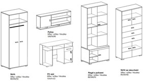 Studentský pokoj/pracovna Nolan