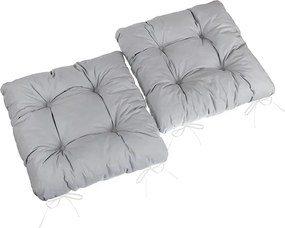 Bellatex Sedák Adéla prošívaný - SET 2ks Šedá 40x40 cm