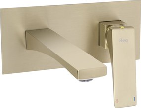 Rea Joe, podomítková umyvadlová baterie + BOX, zlatá matná, REA-B3620