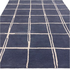 Modrý ručně tkaný vlněný koberec 160x230 cm – Asiatic Carpets