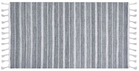 Koberec 80 x 150 cm šedý/bílý BADEMLI Beliani