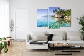 Vícedílný obraz Makarská Riviéra V Chorvatsku Nedostatek Nedostatek Plátno Canvas 90x60
