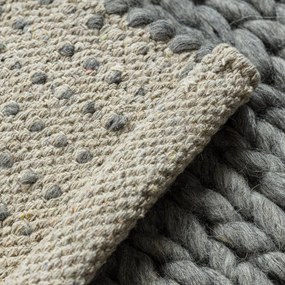 Dywany Łuszczów, Kusový koberec Tahar 99004G grey, 90x150, šedá, ložnice