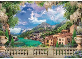Clementoni - Puzzle 3000 Rozkvetlá terasa u jezera