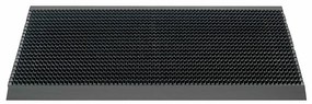 Černá venkovní čistící kartáčová vstupní rohož FLOMA Outline - 40 x 60 x 2,2 cm